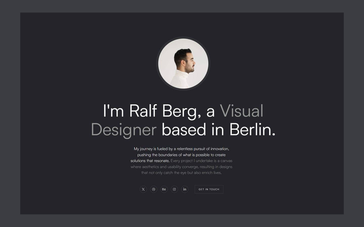 Ralf - Portfolio HTML5 Responsive Website Template