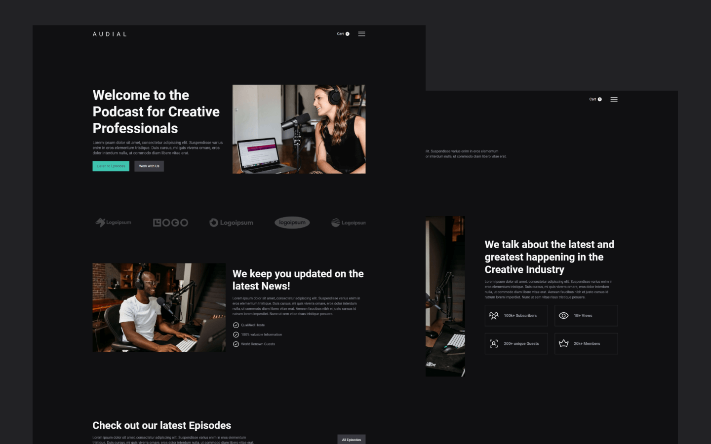 Audial - Podcast HTML5 Responsive Website Template