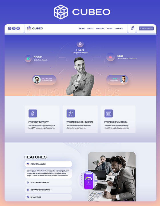 Cubeo - Marketing HTML5 Responsive Website Template