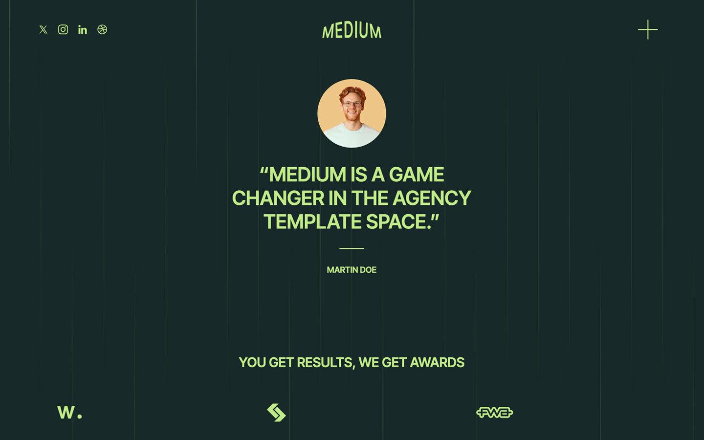 Medium - Agency HTML5 Responsive Website Template