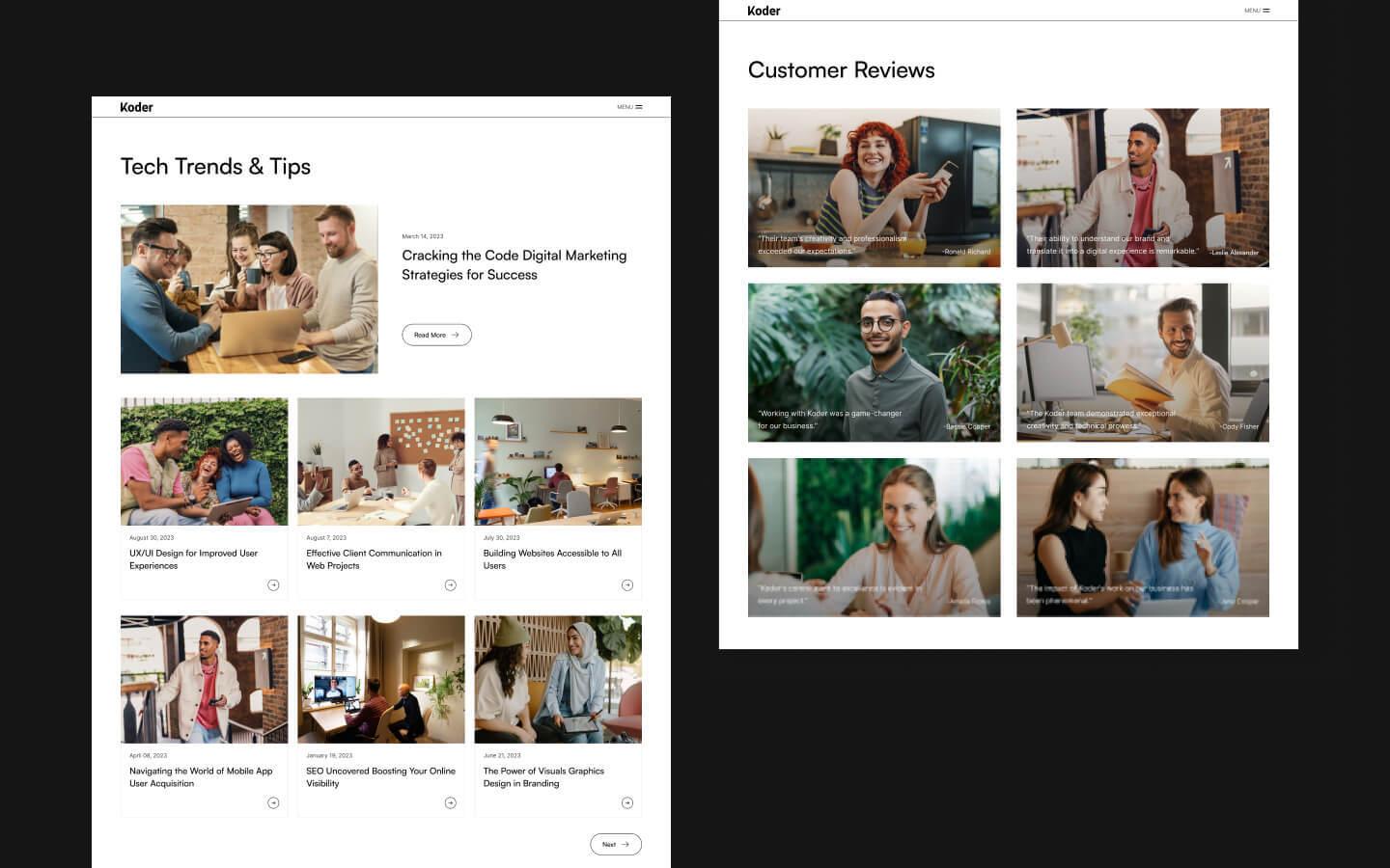 Koder - Agency HTML5 Responsive Website Template