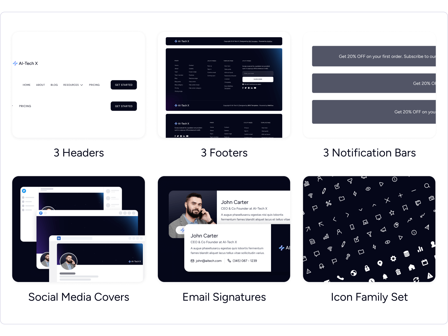 AI-Tech X - Technology HTML5 Responsive Website Template