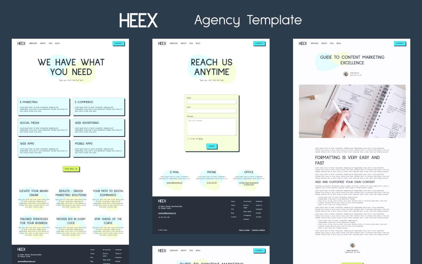 Heex - Agency HTML5 Responsive Website Template