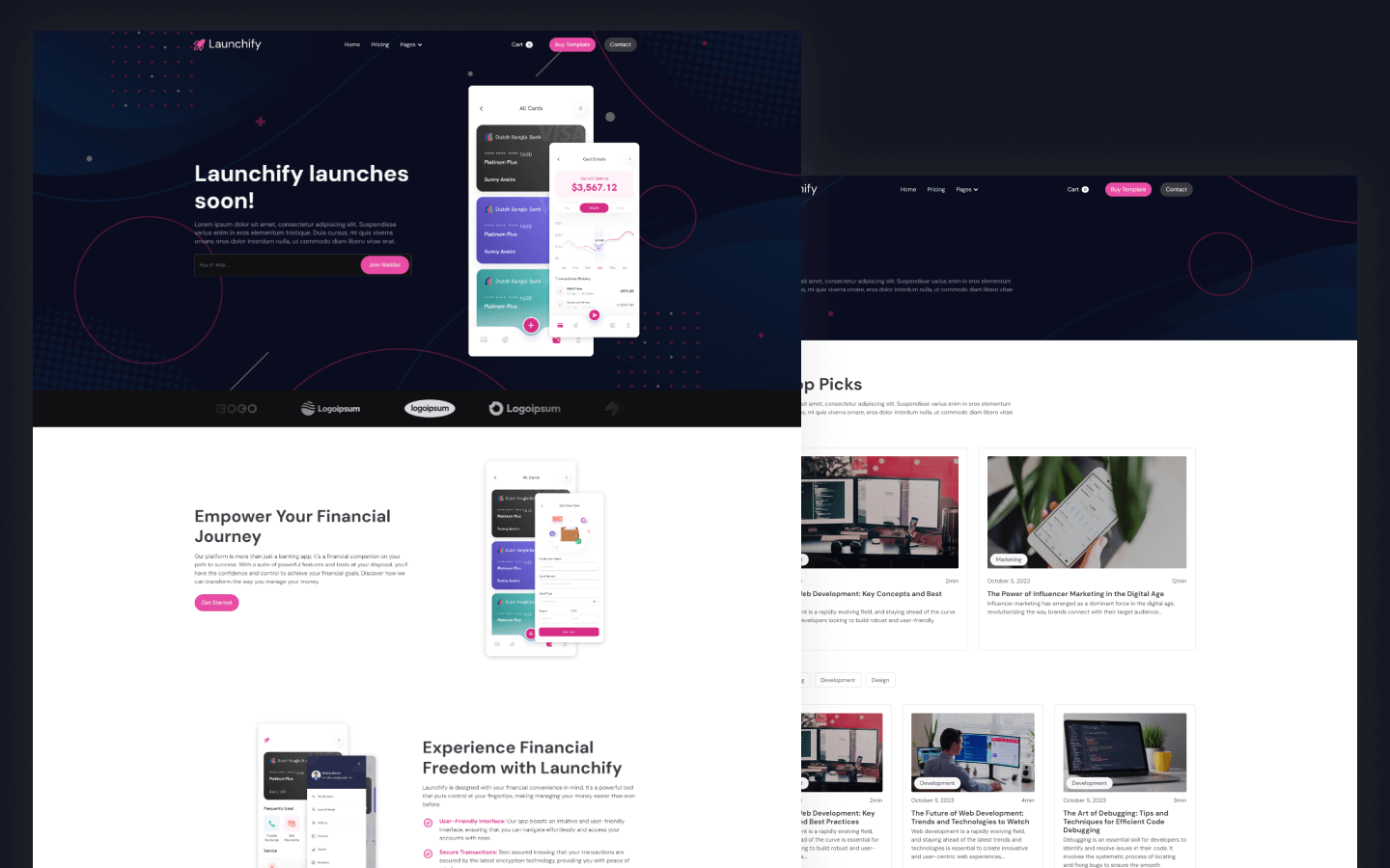Launchify - App HTML5 Responsive Website Template