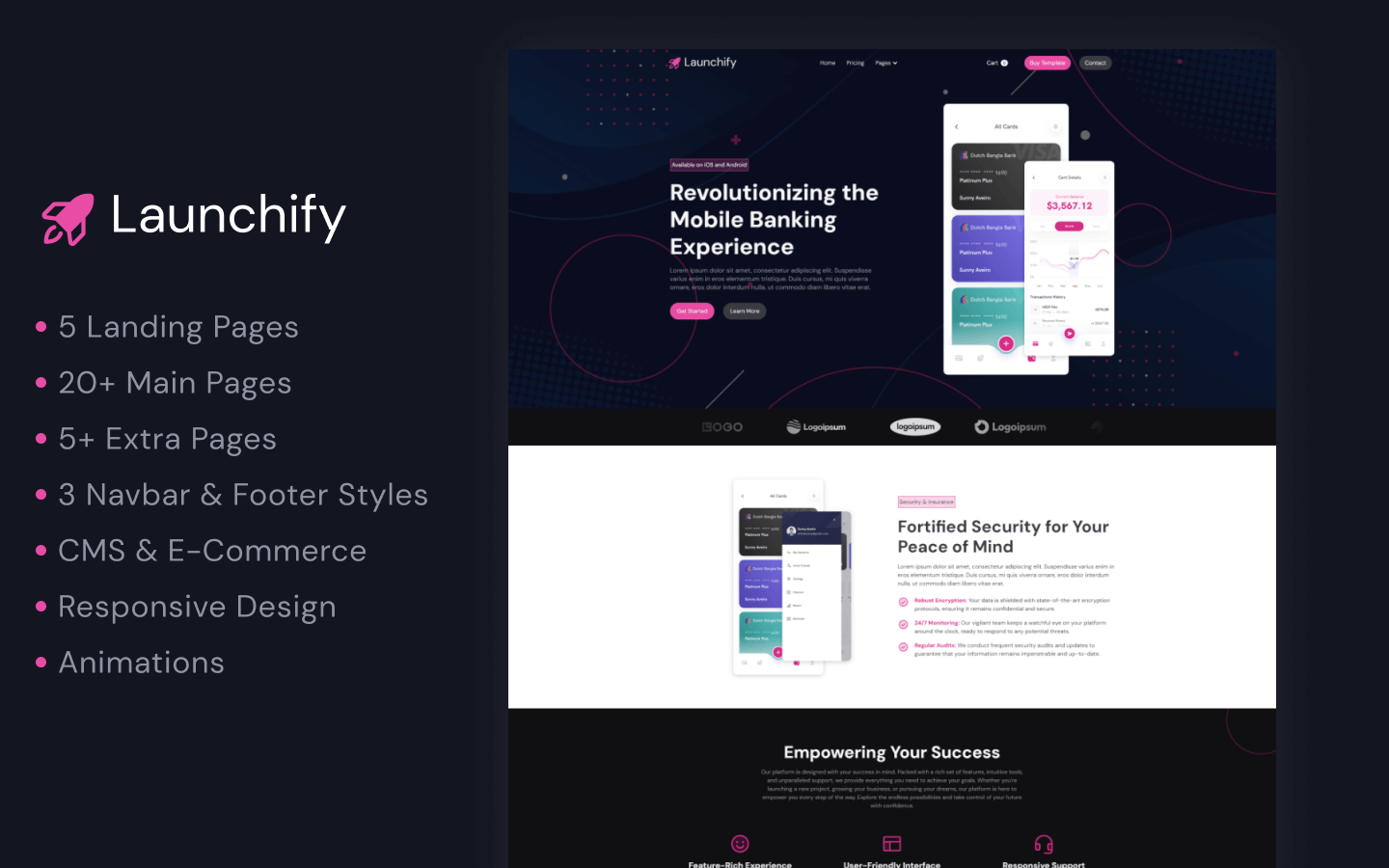 Launchify - App HTML5 Responsive Website Template