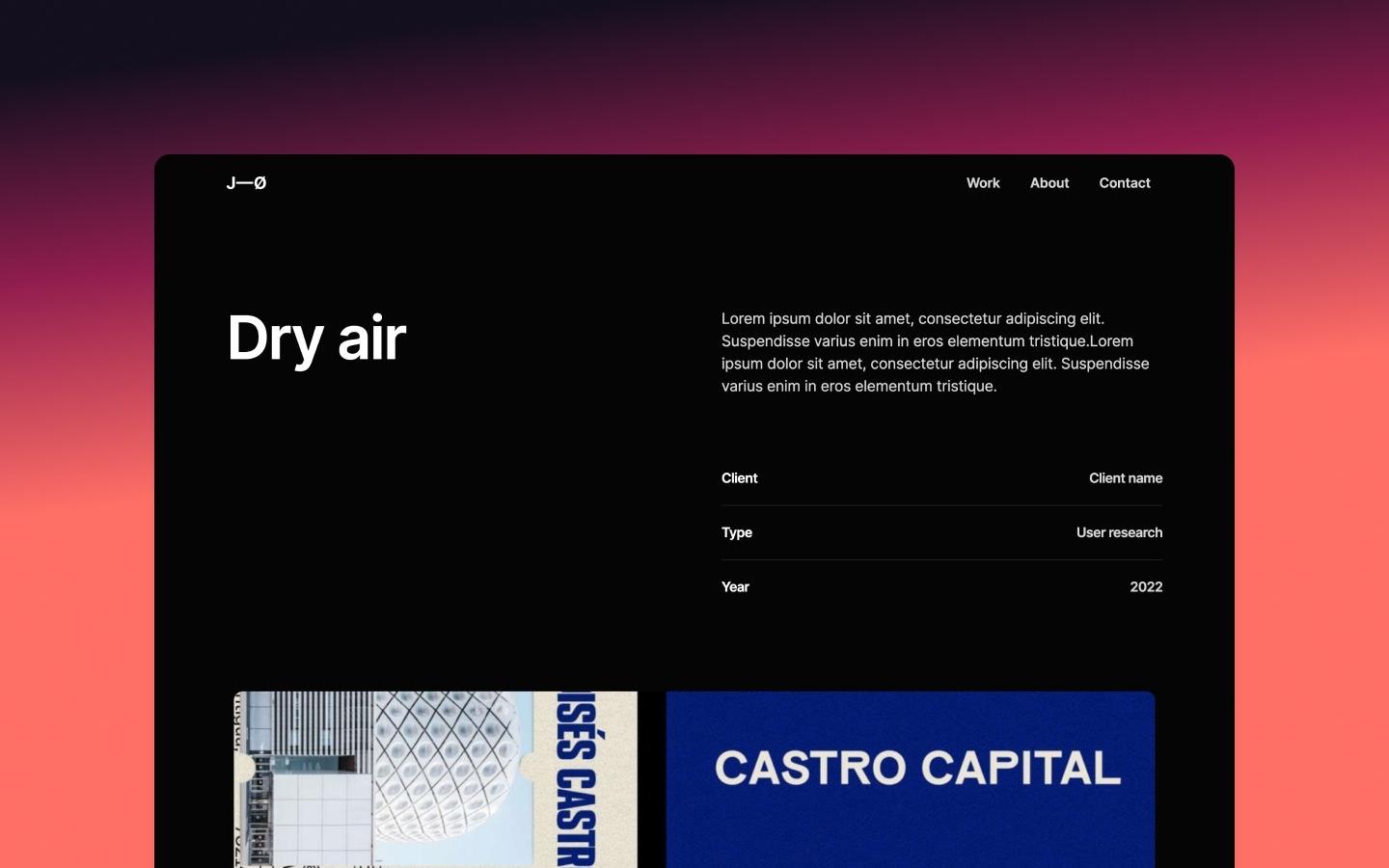 Lightfolio Dark - Portfolio HTML5 Responsive Website Template