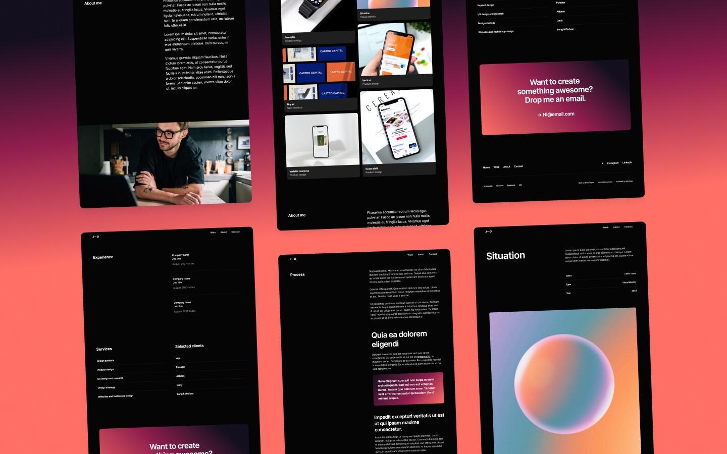 Lightfolio Dark - Portfolio HTML5 Responsive Website Template