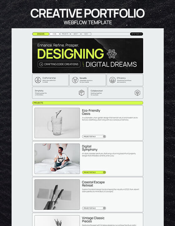 Dinamik - Creative HTML5 Responsive Website Template