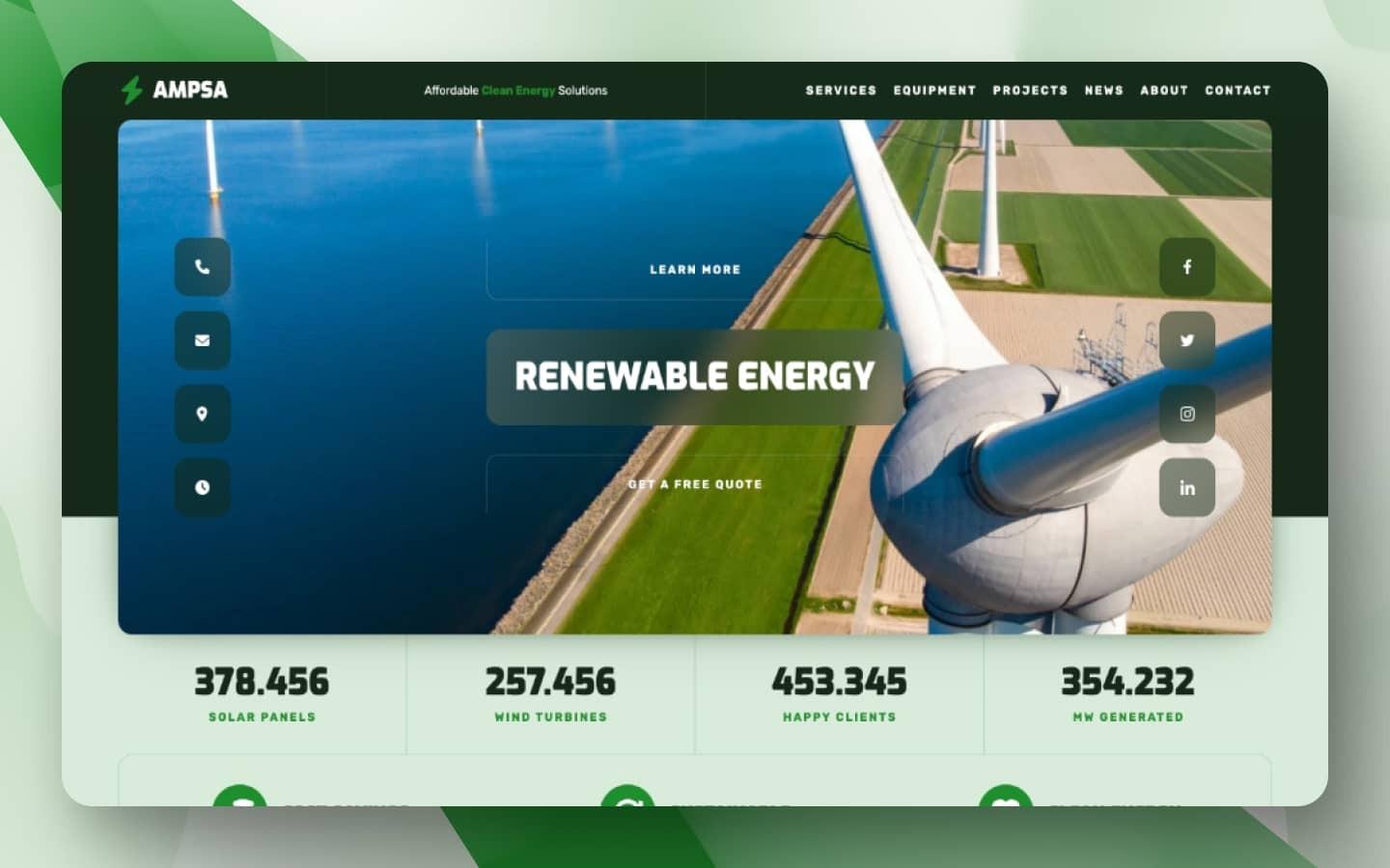 Ampsa - Technology HTML5 Responsive Website Template