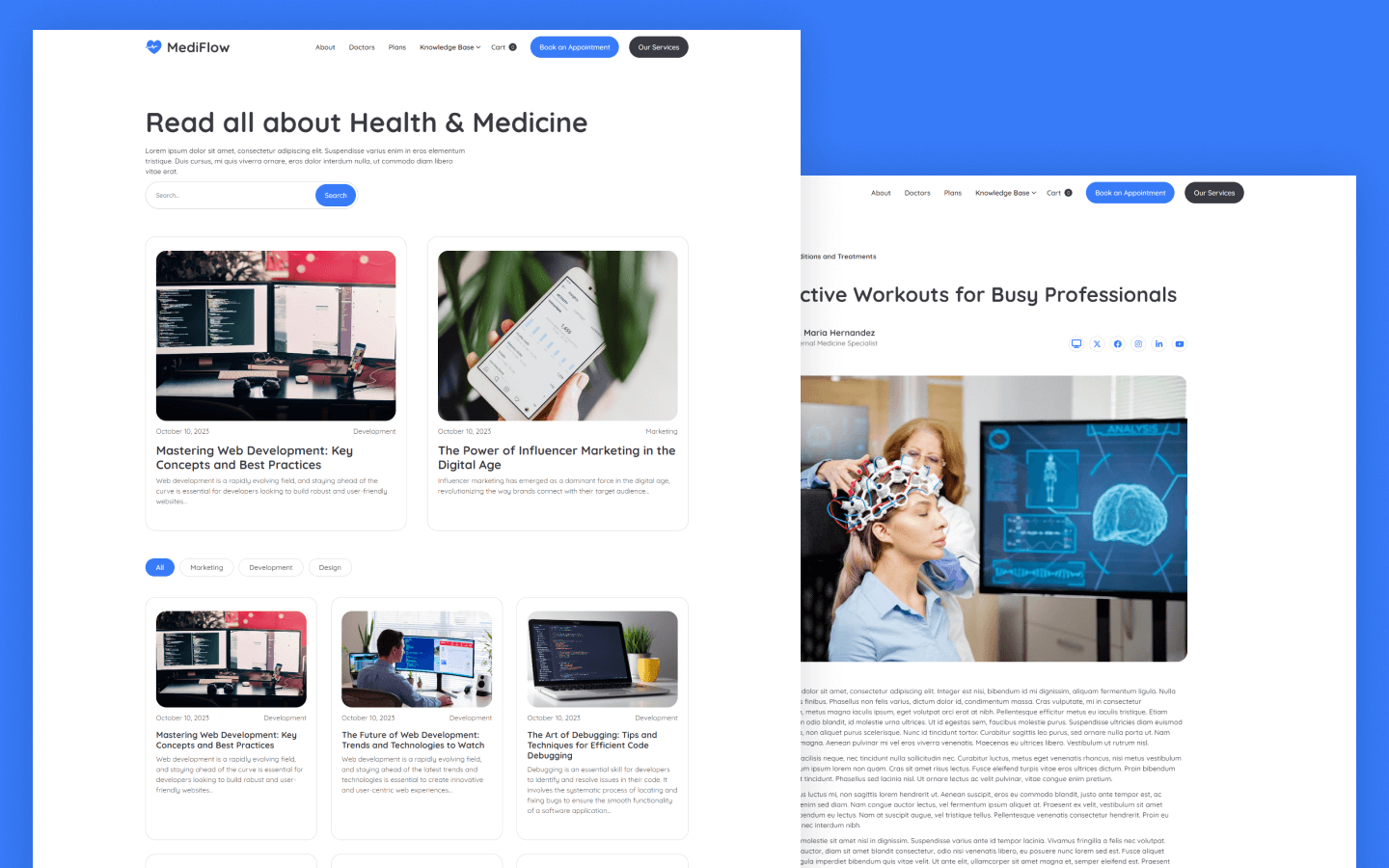 MediFlow - Doctor HTML5 Responsive Website Template