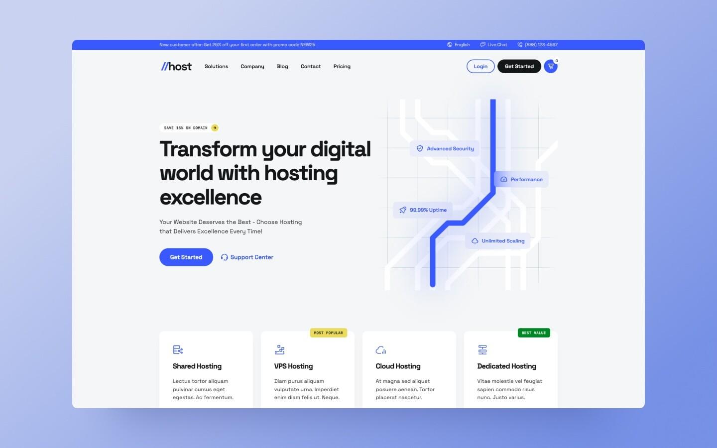 Host - Technology HTML5 Responsive Website Template