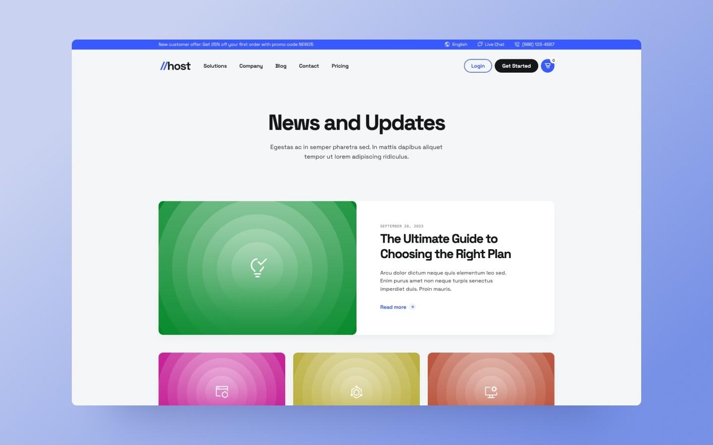 Host - Technology HTML5 Responsive Website Template