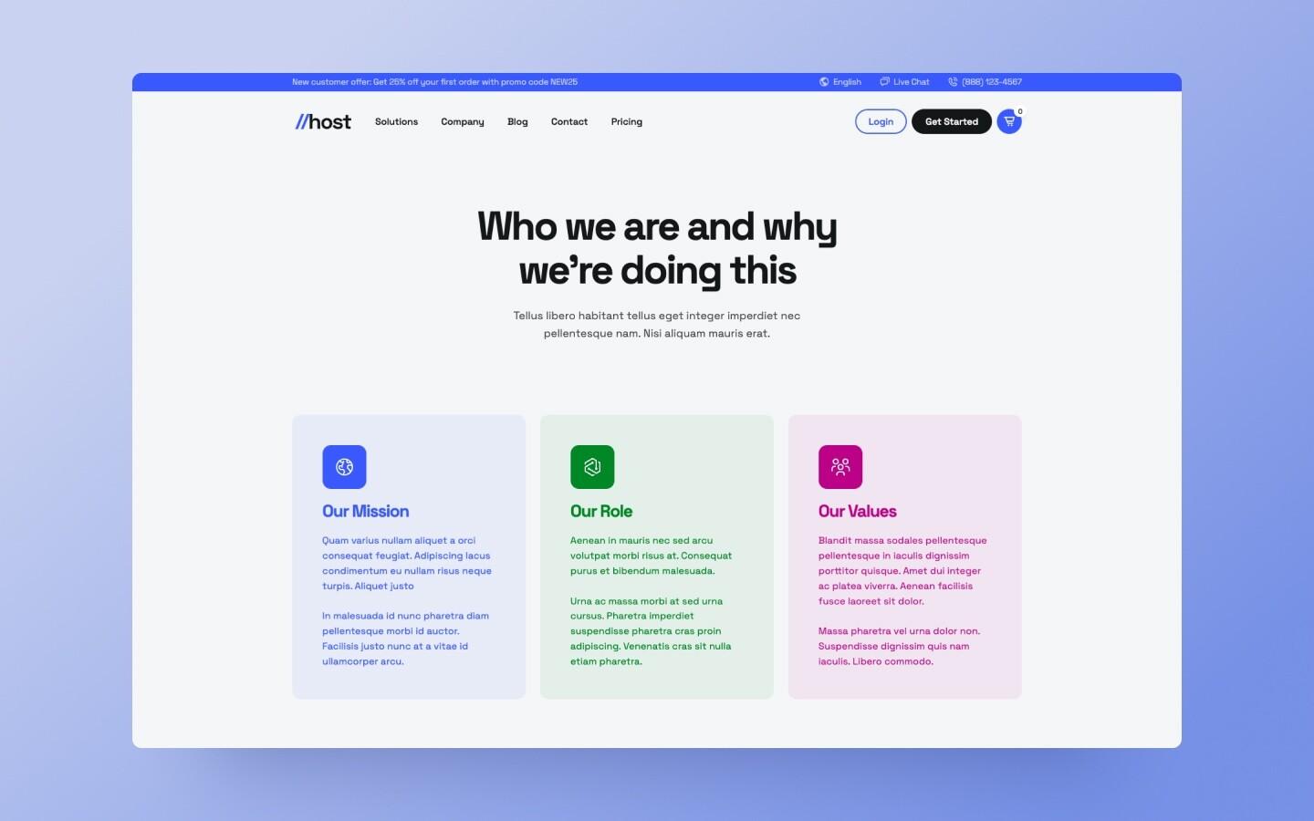 Host - Technology HTML5 Responsive Website Template