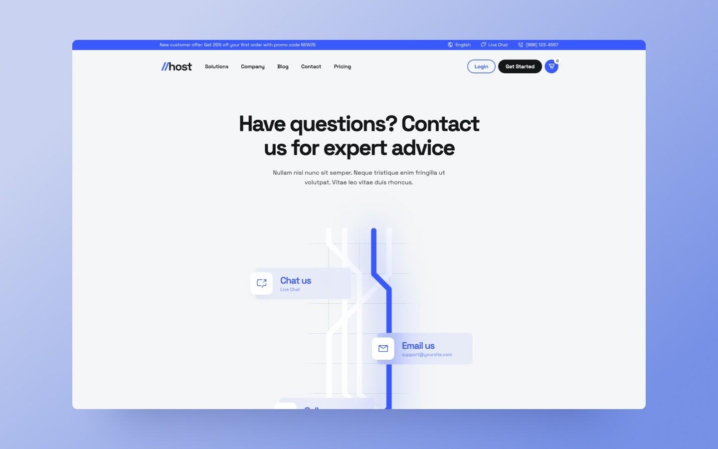 Host - Technology HTML5 Responsive Website Template