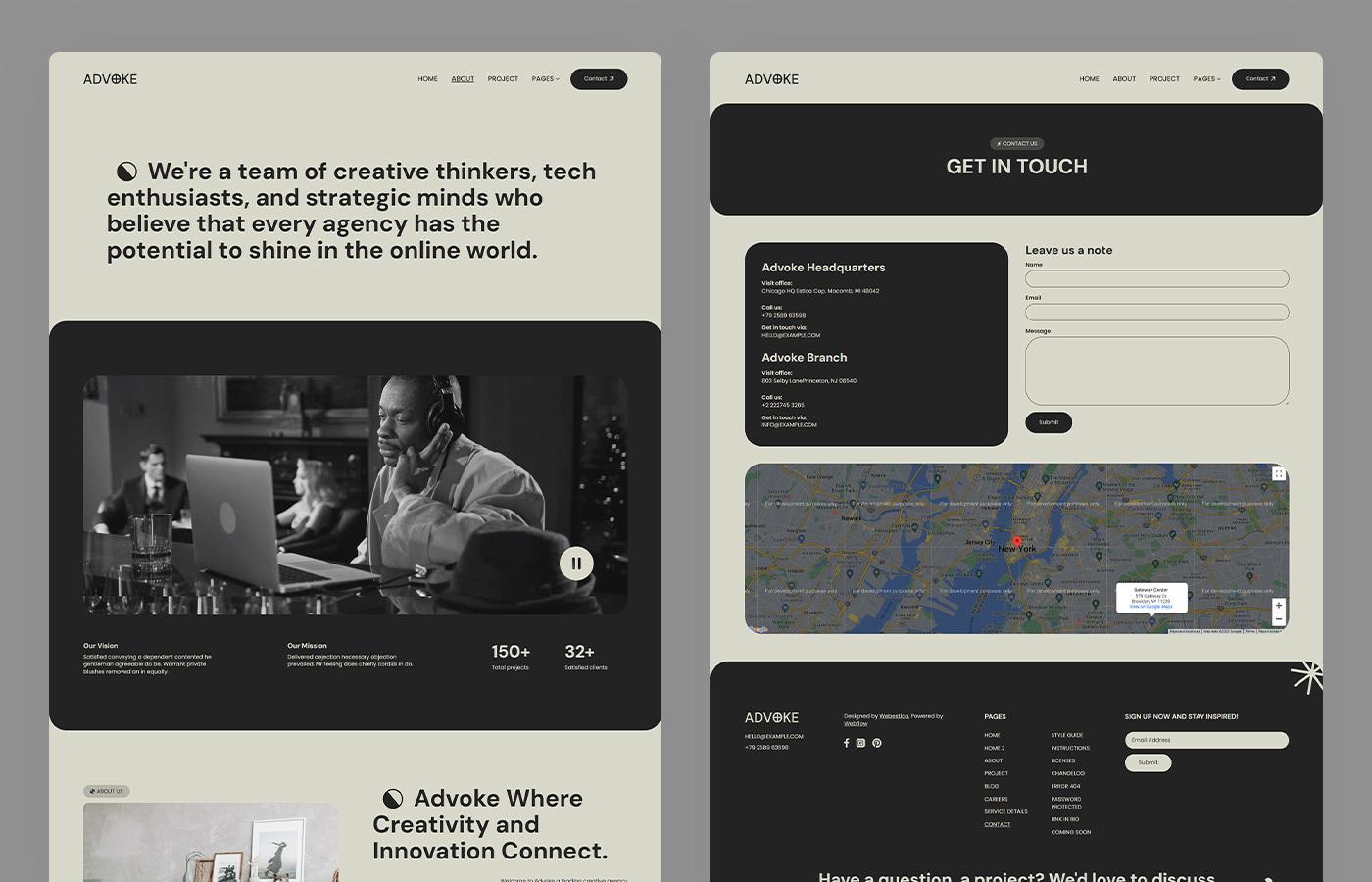 Advoke - Agency HTML5 Responsive Website Template