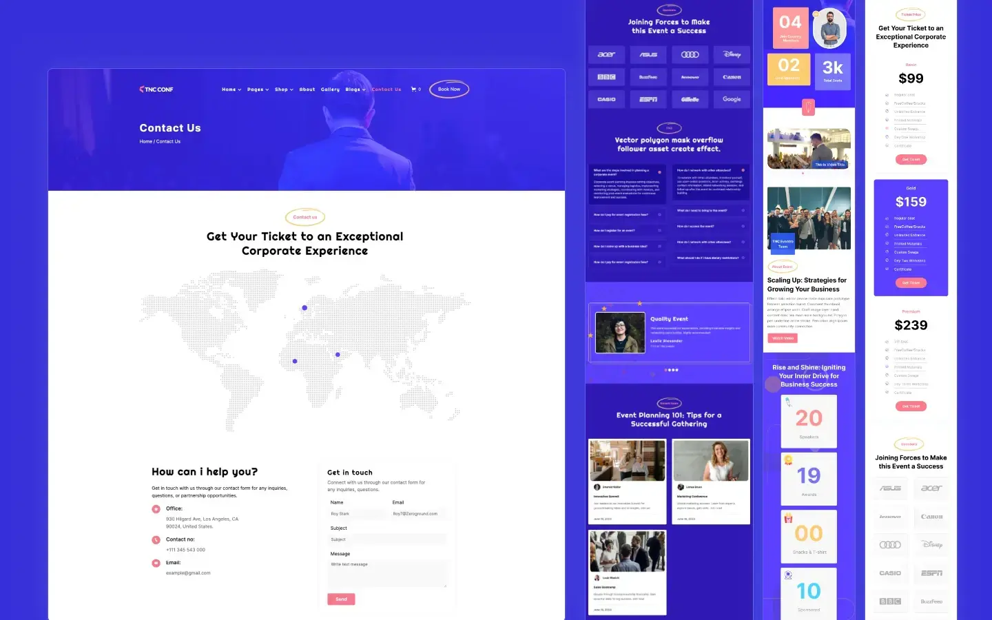 TNC Conf Ecommerce - Event HTML5 Responsive Website Template