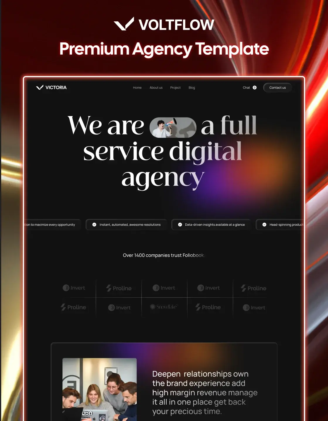 Voltflow - Agency HTML5 Responsive Website Template