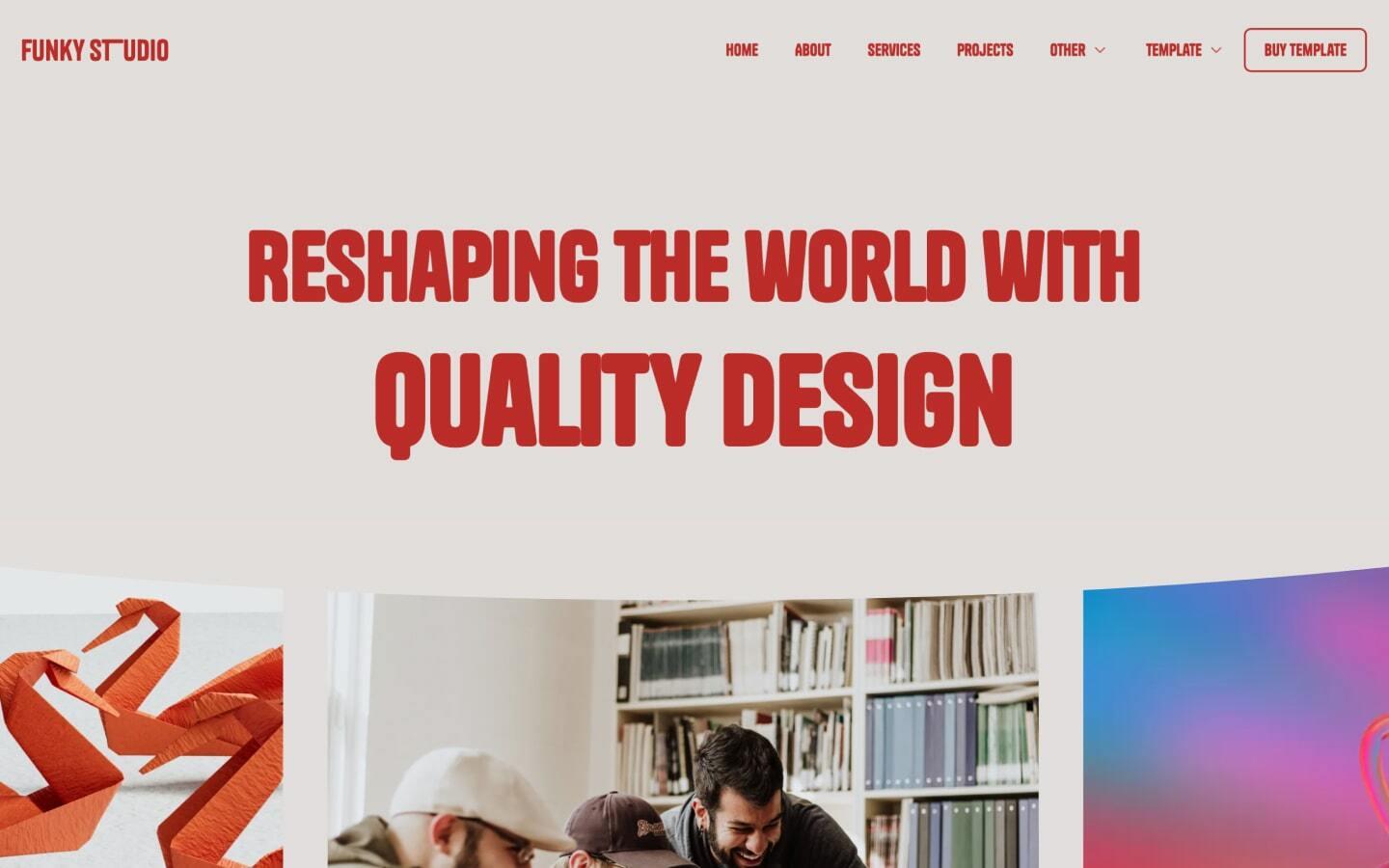 Funky Studio - Agency HTML5 Responsive Website Template