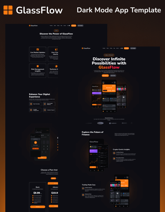 GlassFlow - App HTML5 Responsive Website Template