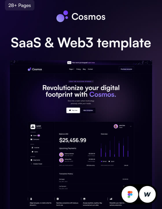 Cosmos - SaaS HTML5 Responsive Website Template