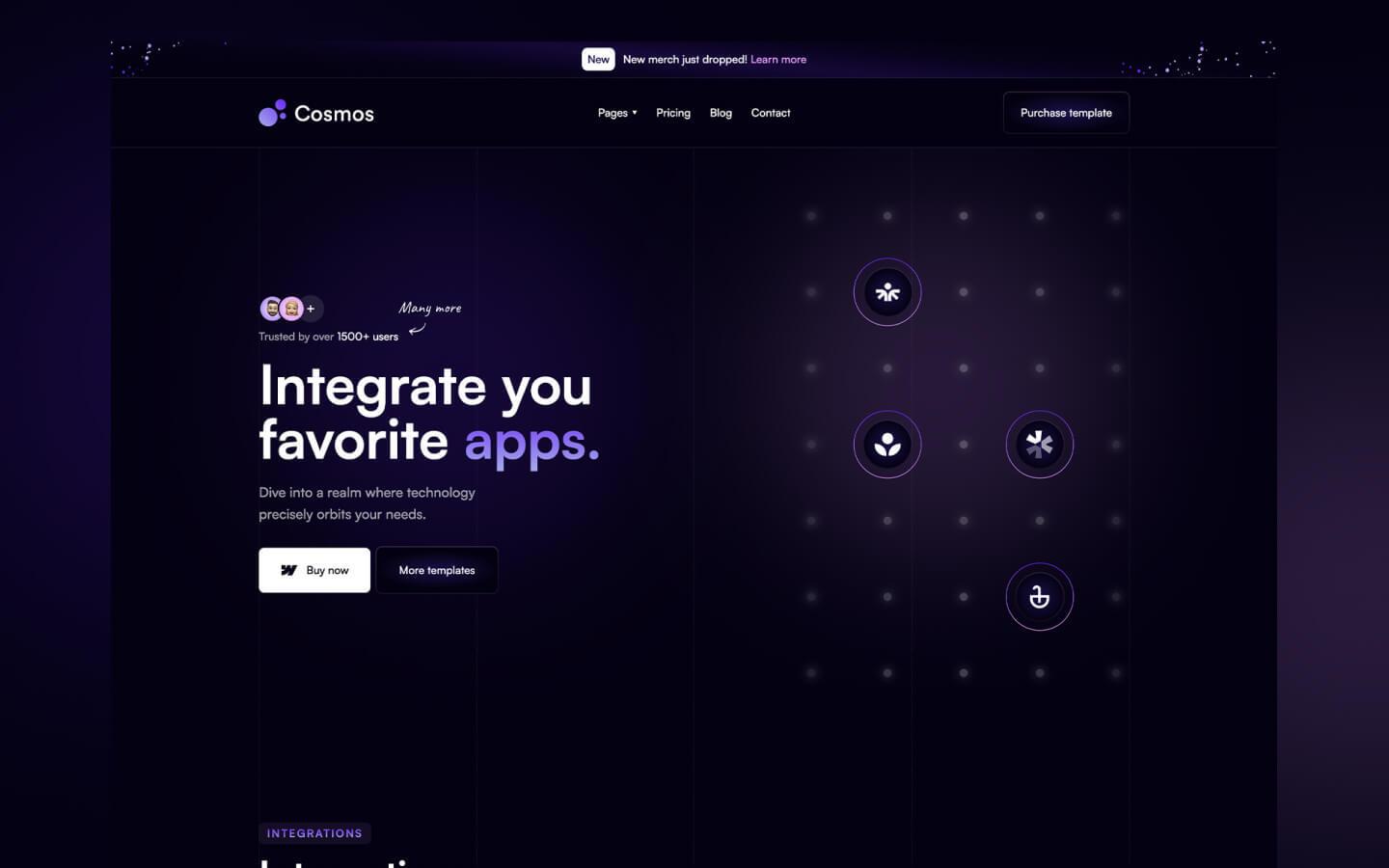 Cosmos - SaaS HTML5 Responsive Website Template