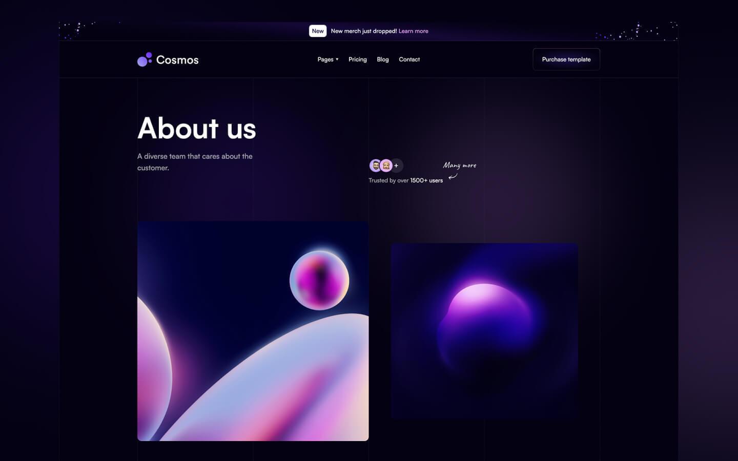 Cosmos - SaaS HTML5 Responsive Website Template