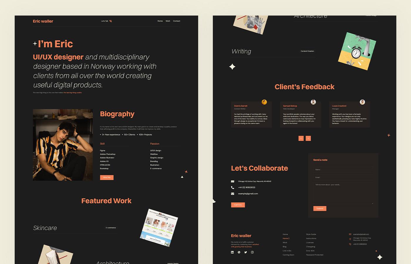Eric Waller - Resume HTML5 Responsive Website Template
