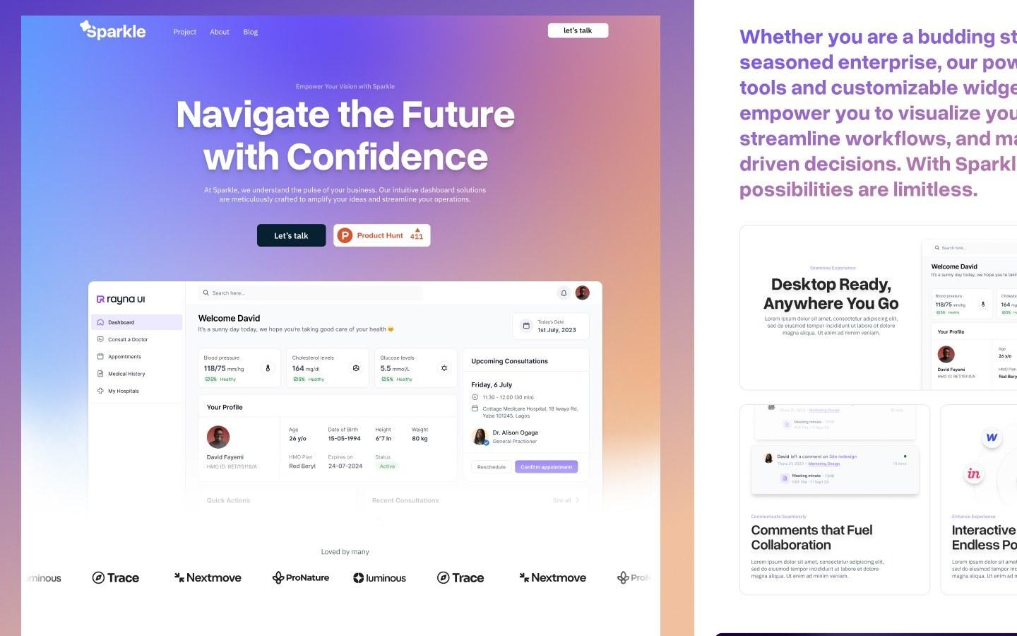 Sparkle - SaaS HTML5 Responsive Website Template