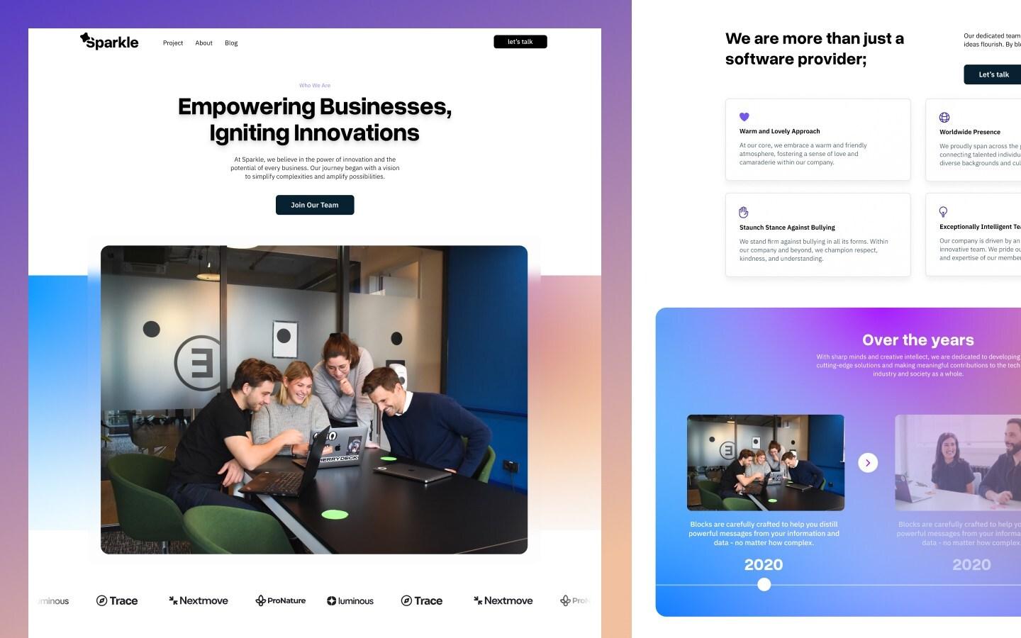 Sparkle - SaaS HTML5 Responsive Website Template