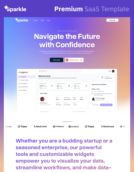 Sparkle - SaaS HTML5 Responsive Website Template