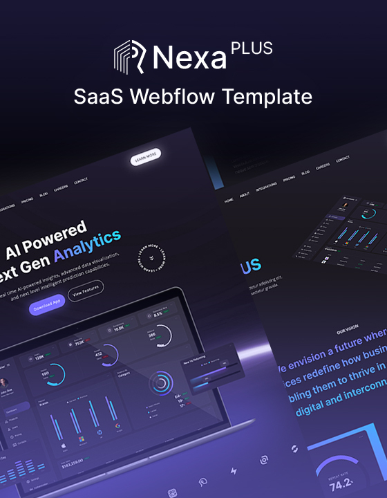 Nexa Plus - SaaS HTML5 Responsive Website Template