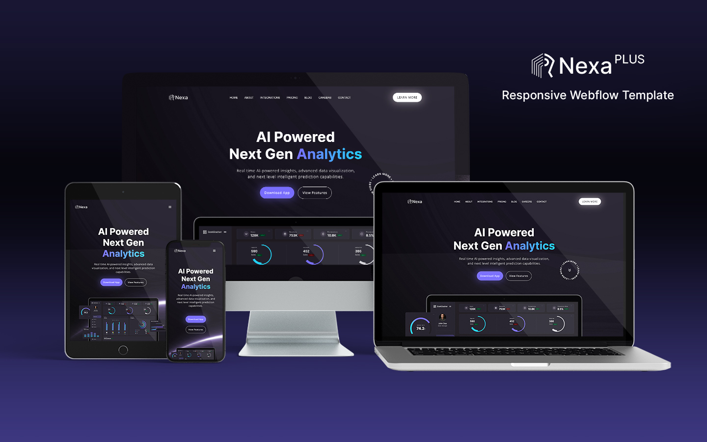 Nexa Plus - SaaS HTML5 Responsive Website Template
