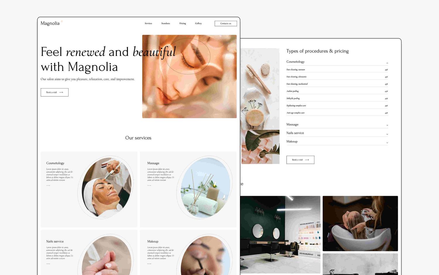 The Magnolia - Beauty HTML5 Responsive Website Template