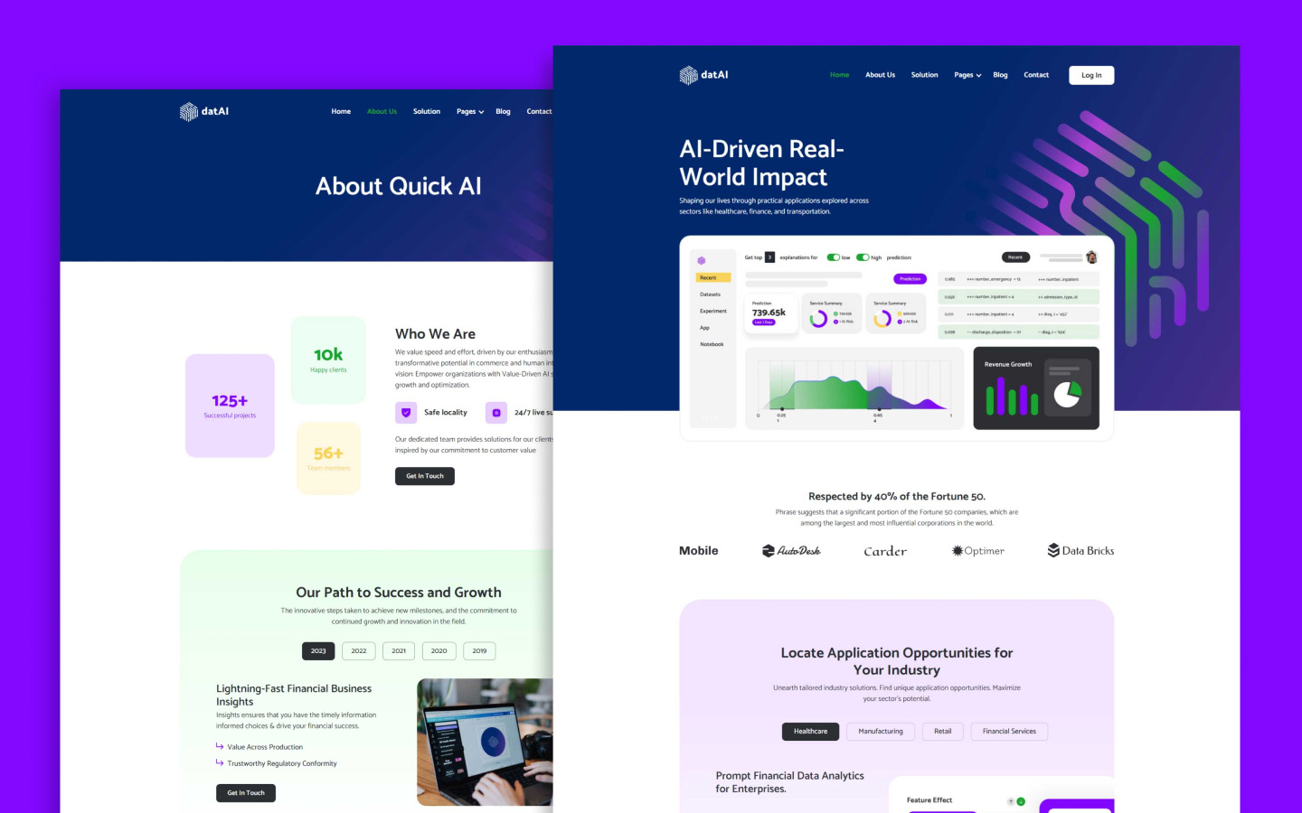 DatAI - SaaS HTML5 Responsive Website Template