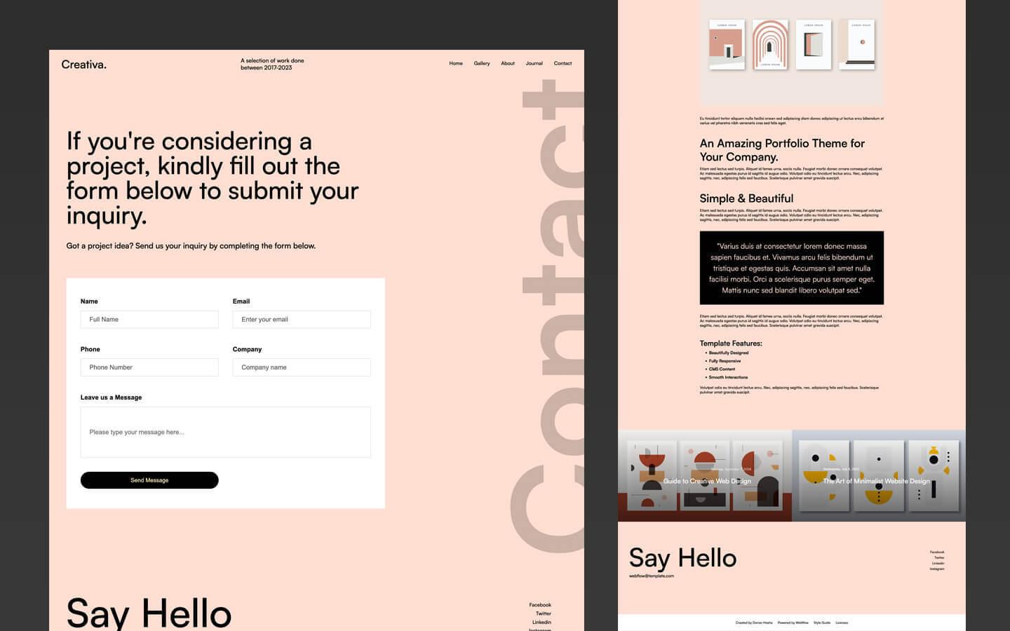 Creativa - Designer HTML5 Responsive Website Template