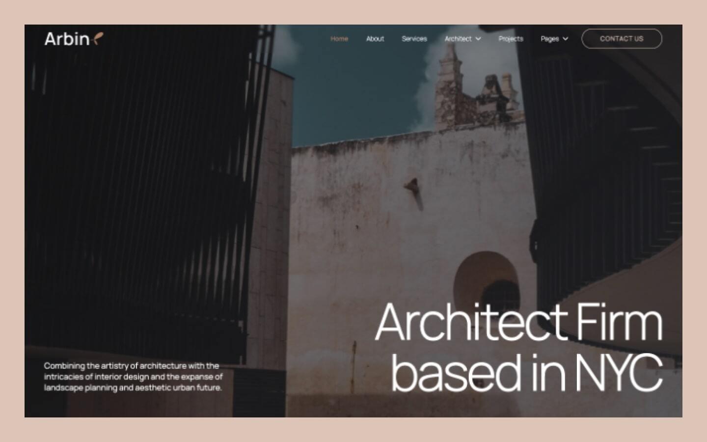 Arbin - Architecture HTML5 Responsive Website Template