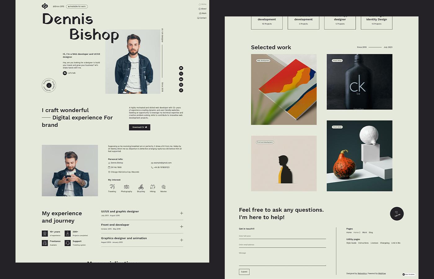 Profilio - Personal HTML5 Responsive Website Template