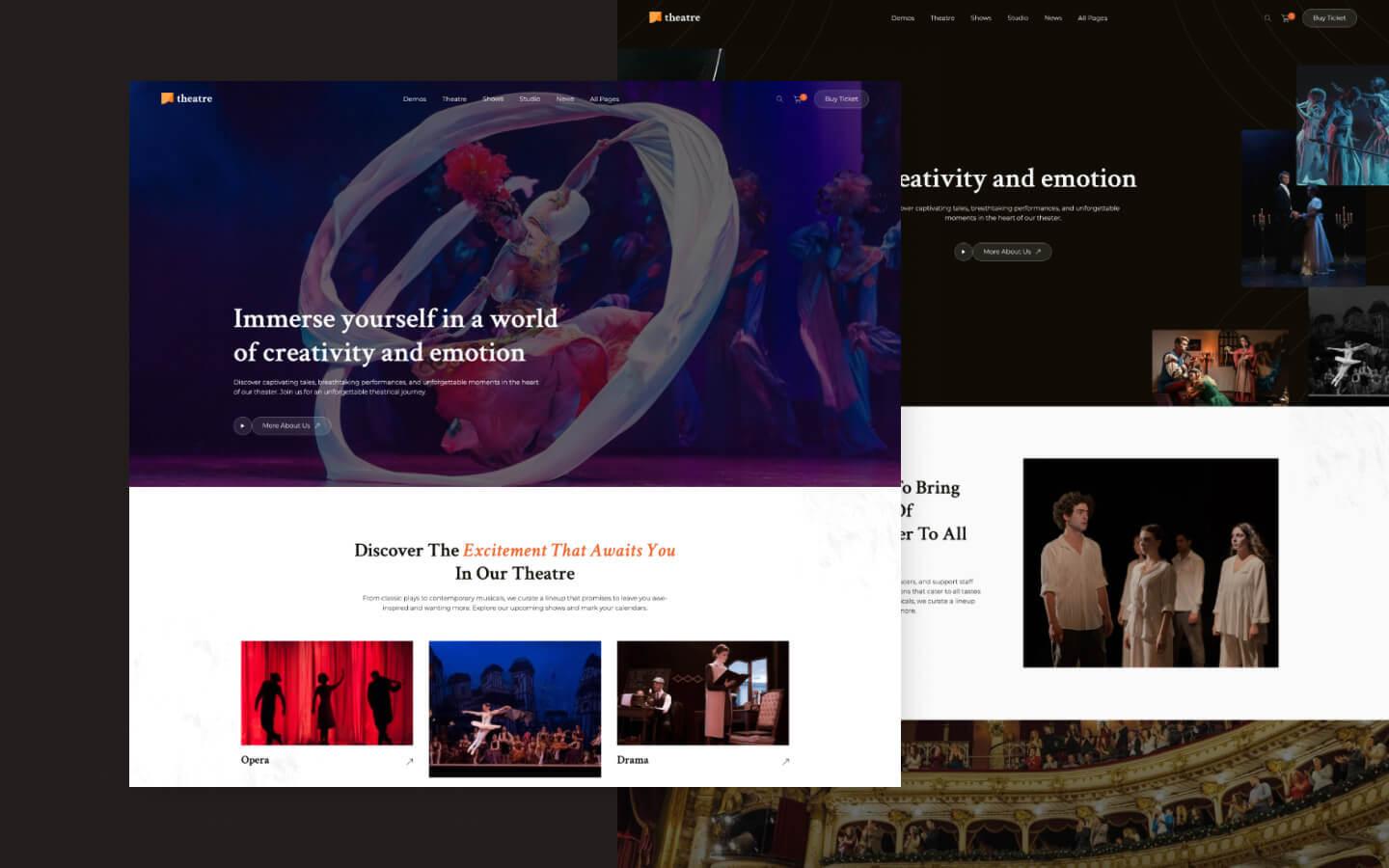 Theatre 128 - Movie HTML5 Responsive Website Template