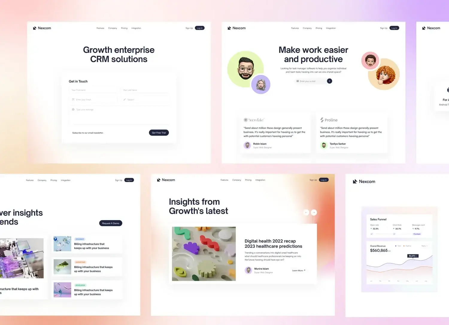 Nexcom - SaaS HTML5 Responsive Website Template