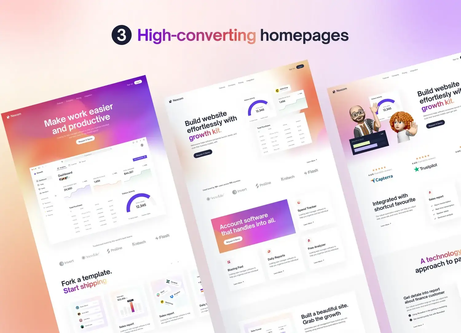 Nexcom - SaaS HTML5 Responsive Website Template