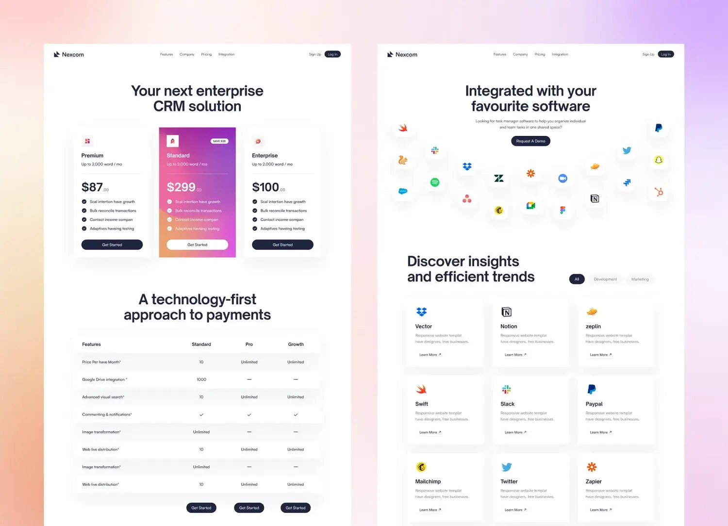 Nexcom - SaaS HTML5 Responsive Website Template