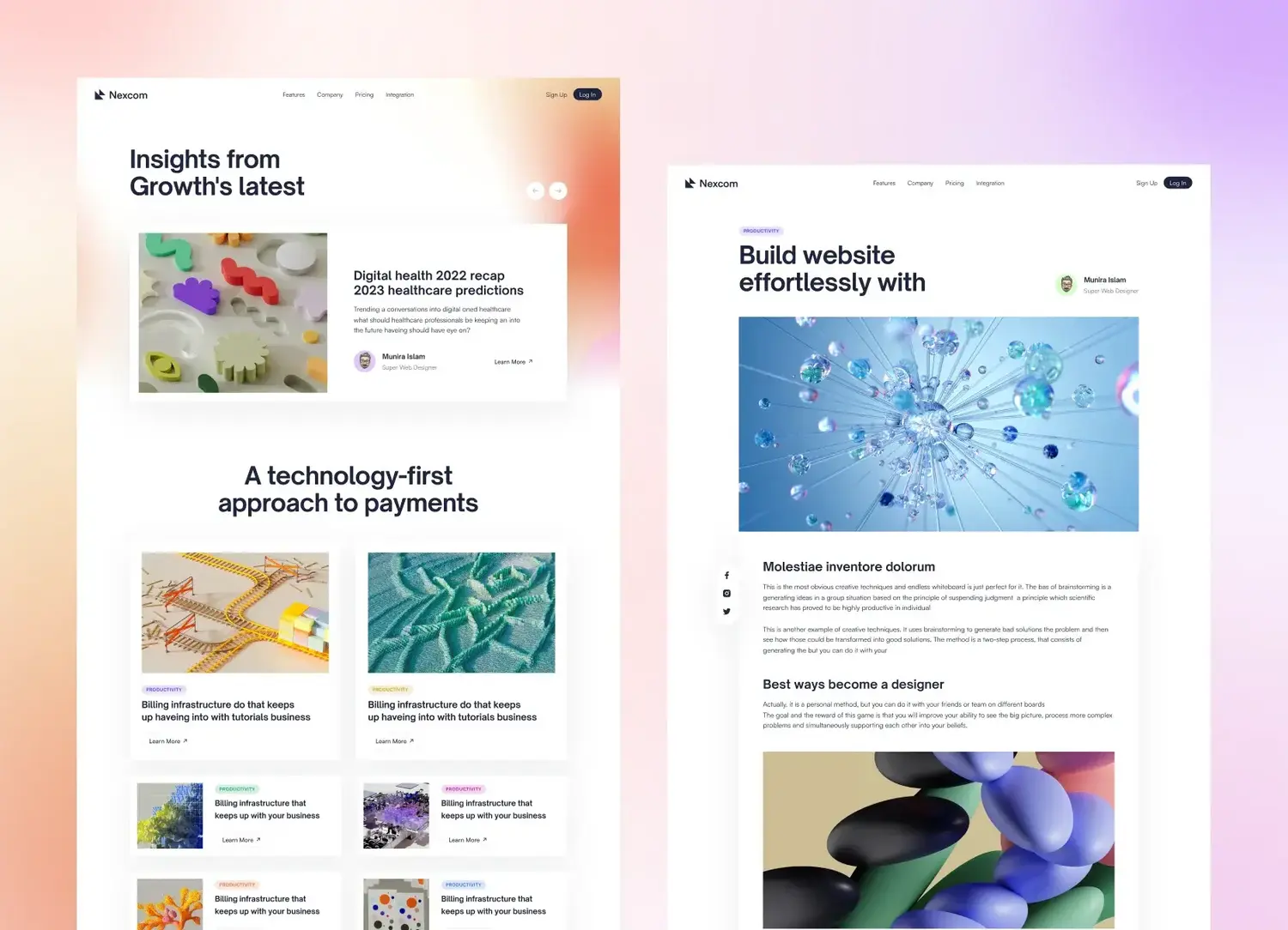 Nexcom - SaaS HTML5 Responsive Website Template