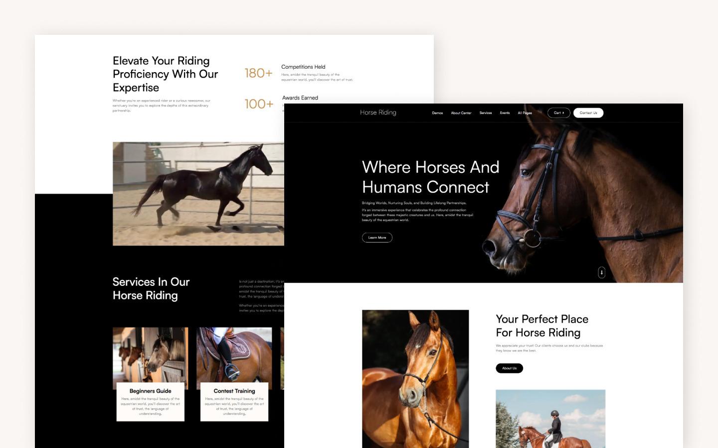 Horse Riding - Wellness HTML5 Responsive Website Template