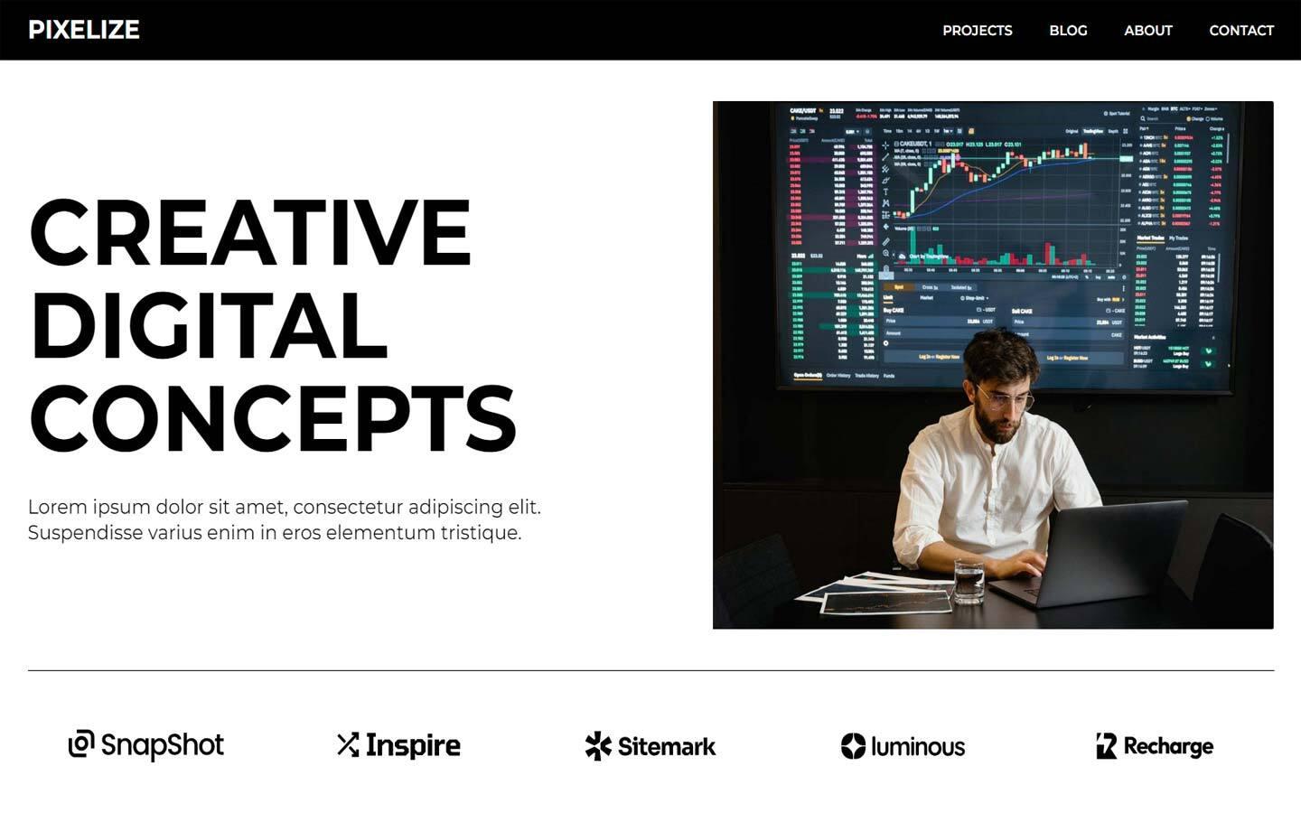 Pixelize - Agency HTML5 Responsive Website Template