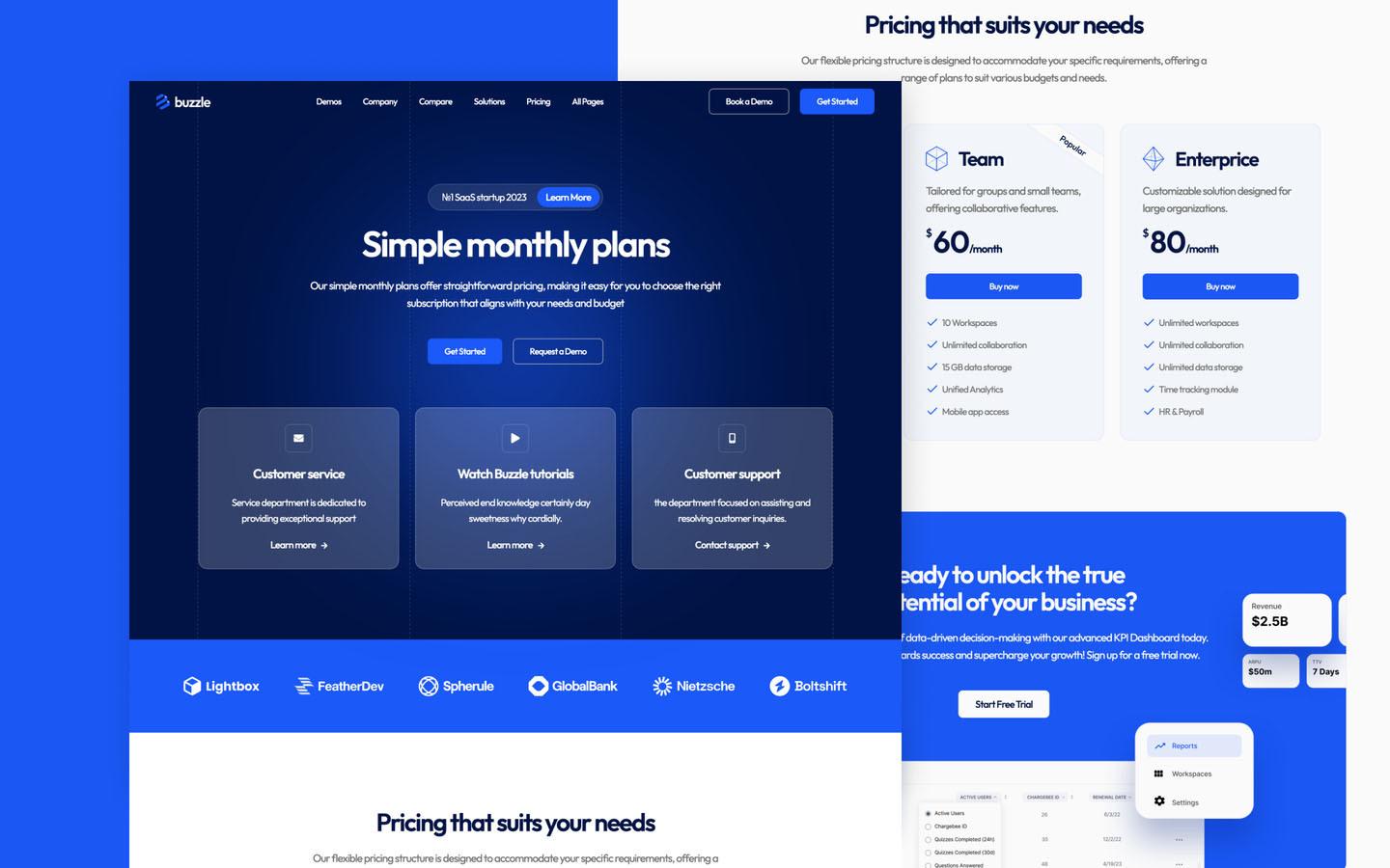 Buzzle 128 - SaaS HTML5 Responsive Website Template