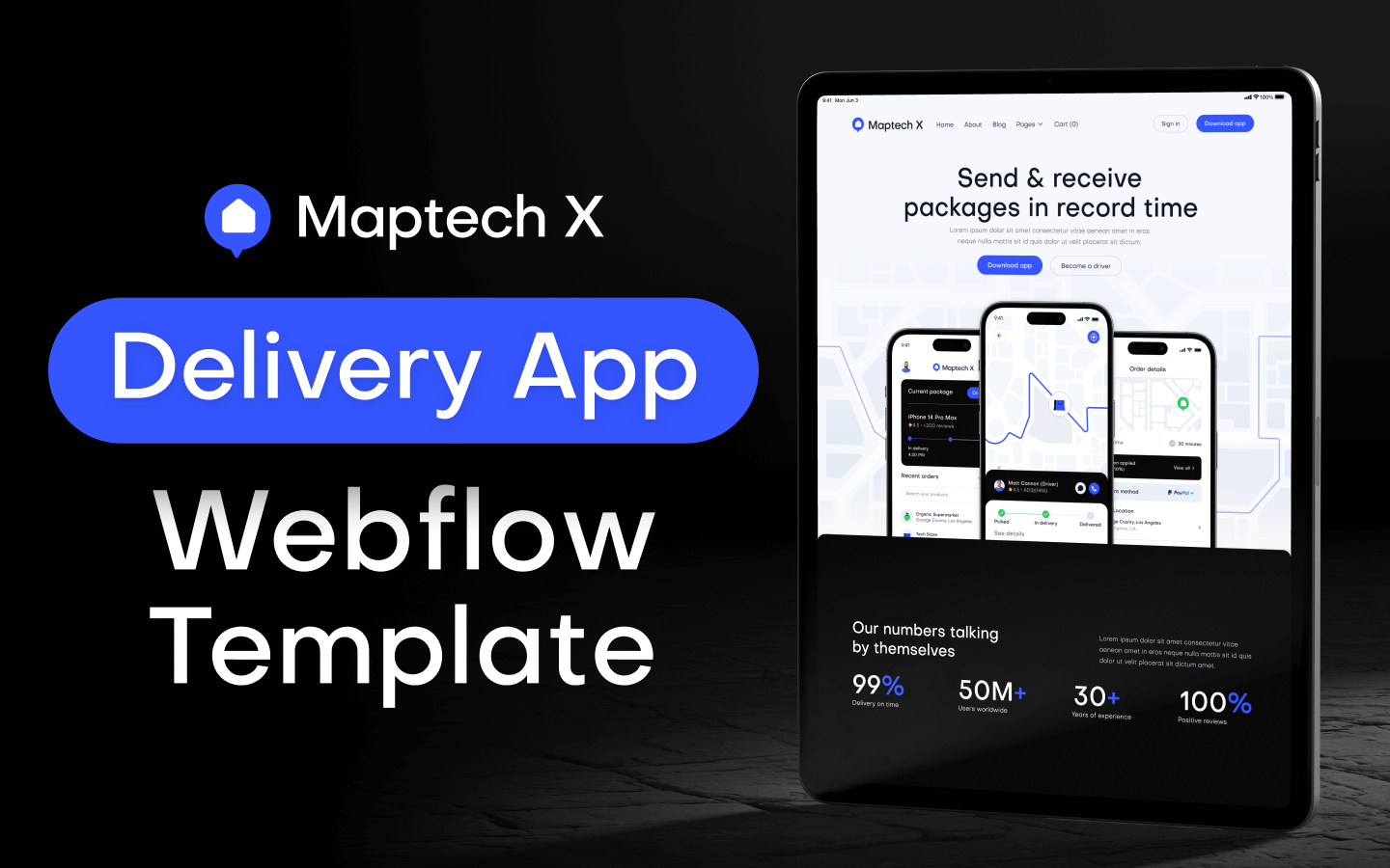 MapTech X - Delivery HTML5 Responsive Website Template