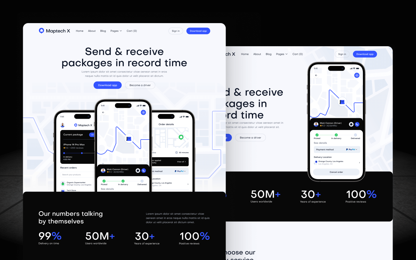 MapTech X - Delivery HTML5 Responsive Website Template