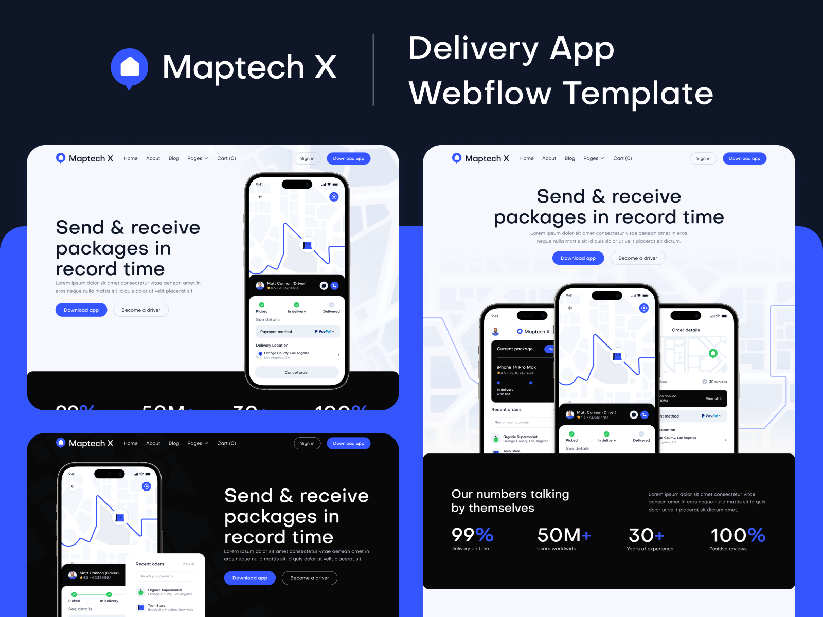 MapTech X - Delivery HTML5 Responsive Website Template