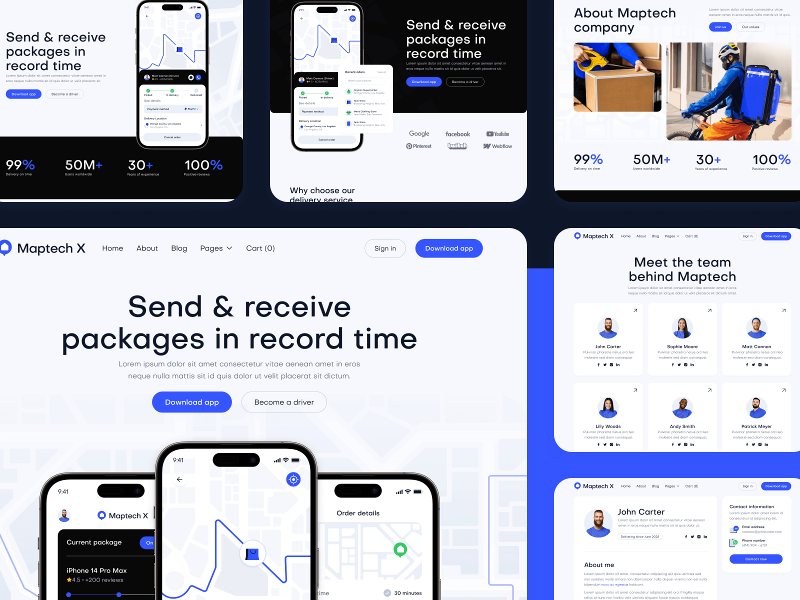 MapTech X - Delivery HTML5 Responsive Website Template