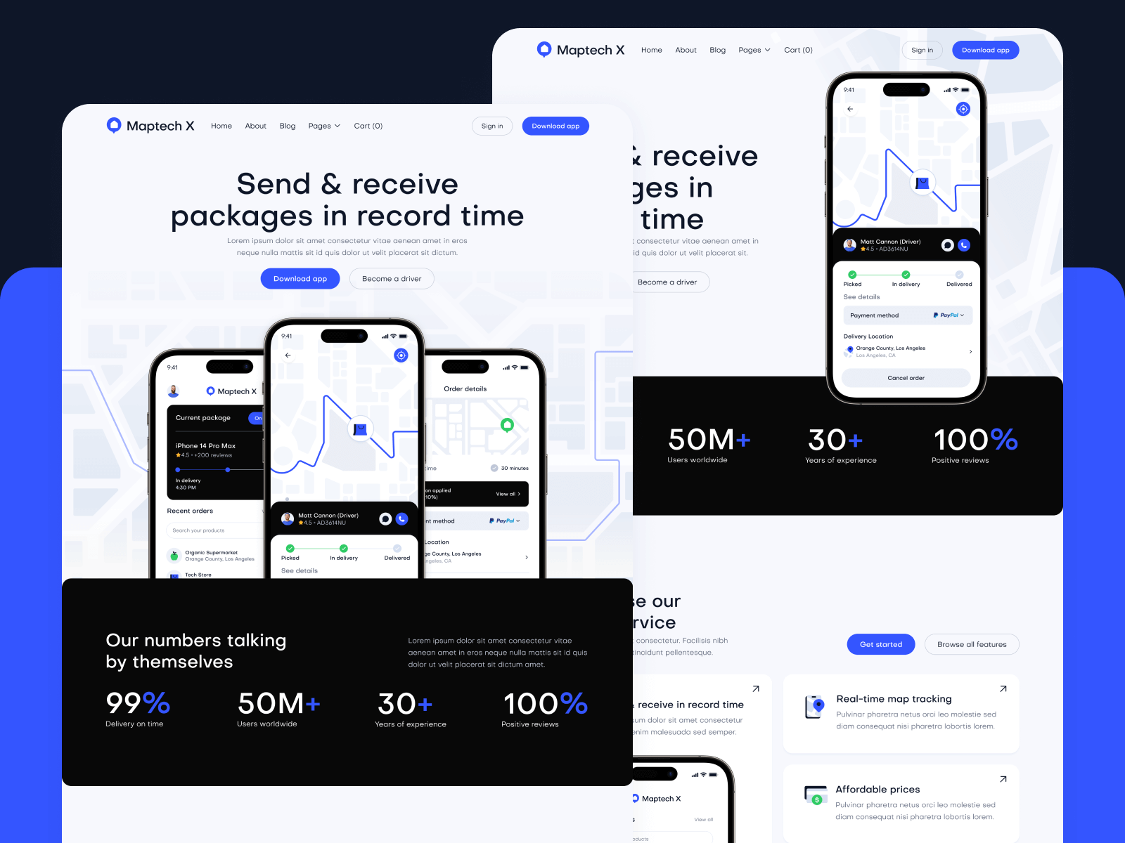MapTech X - Delivery HTML5 Responsive Website Template